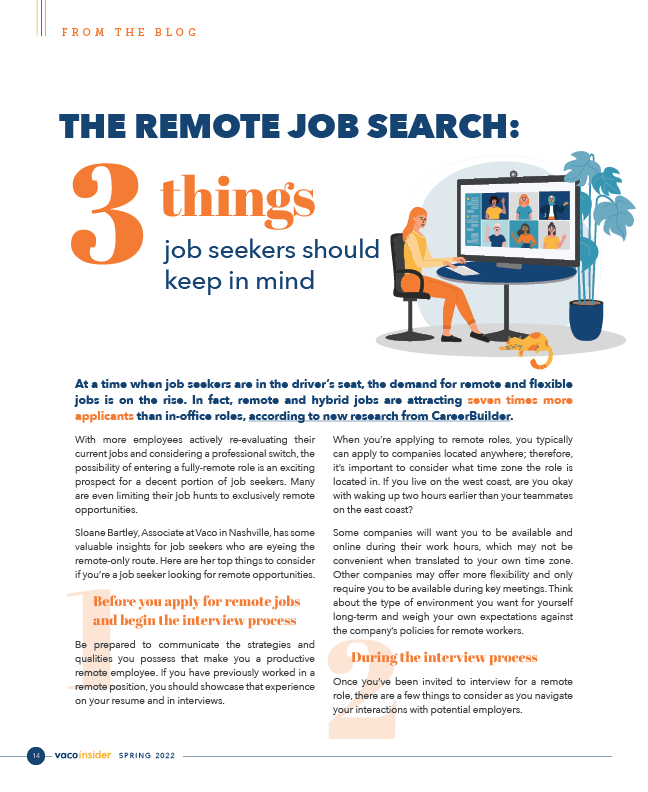 Vaco Insider: Spring 2022